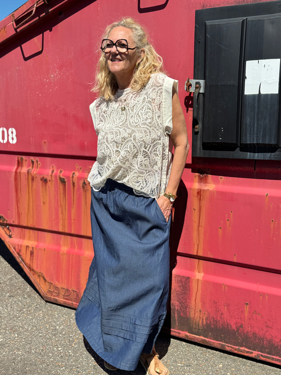 Culture Mone Michelle Skirt - Rinse Wash – Moster D