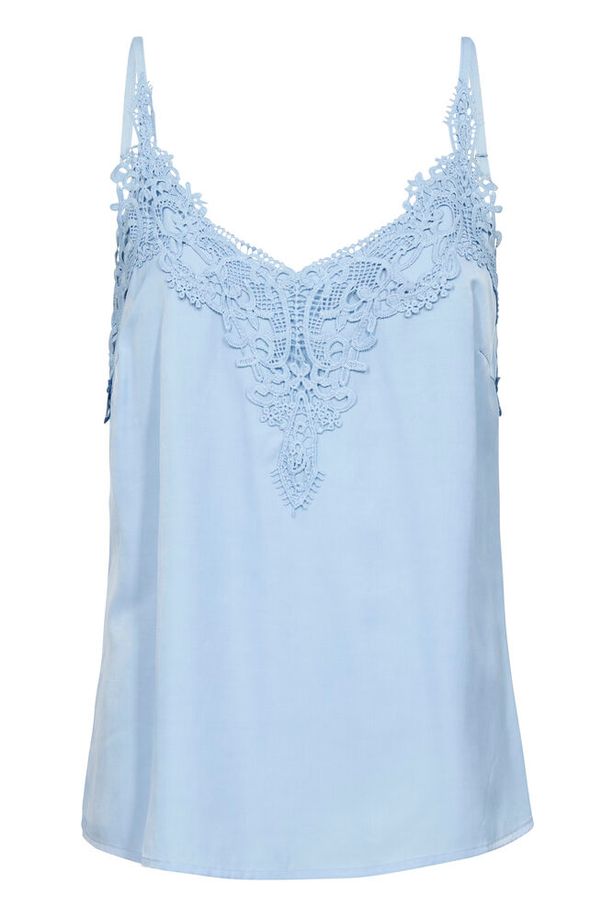 Cream Anna Top - Sort | Hurtig levering hos Moster D
